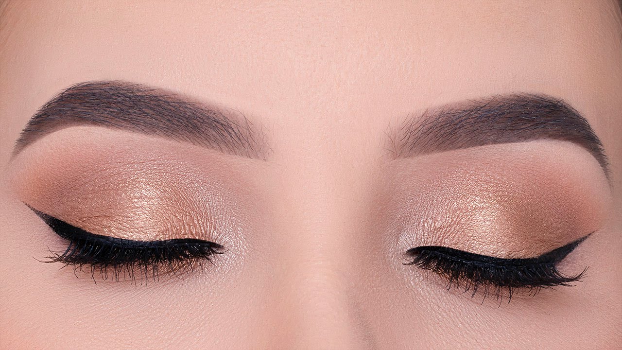 Soft golden eye makeup tutorial for everyday wear