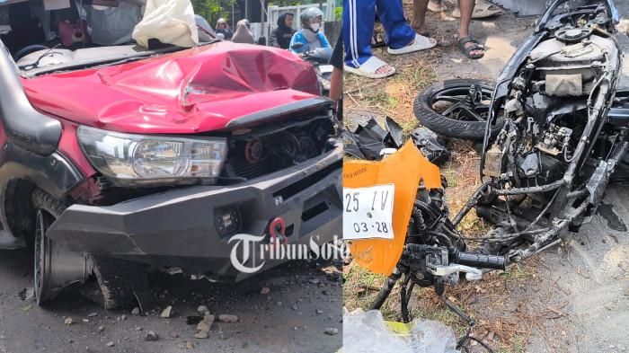 Honda BeAT Bodi Terkuliti di Klaten, Petaka Duel Keras Vs Hilux Berujung Duka
