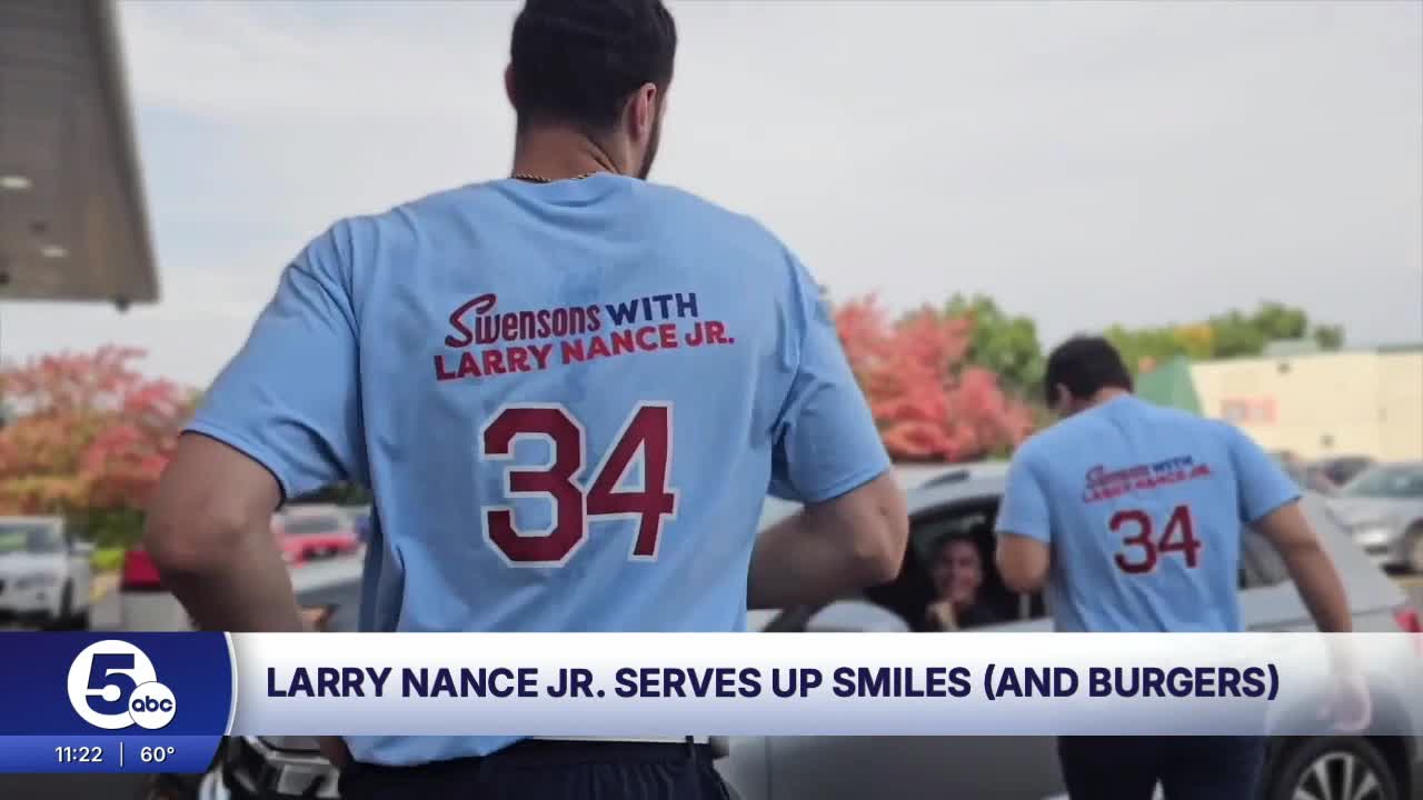 Cavs Larry Nance Jr. partners with Swensons Drive-In for a very Akron ...