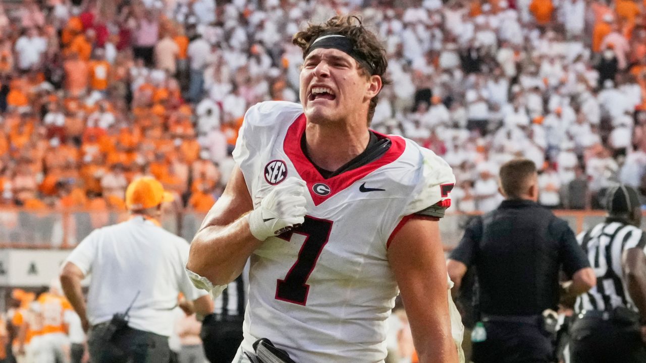 McCray’s TD gives No. 6 Georgia overtime win over No. 15 Tennessee