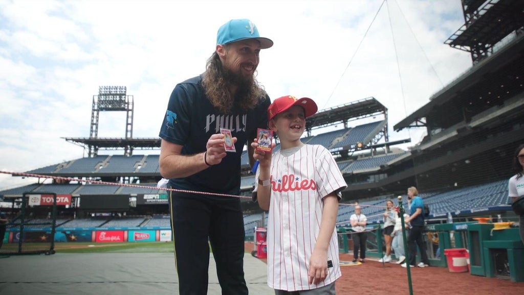 Phillies Matt Strahm, Brandon Marsh meet and sign merch for 8-year-old ...