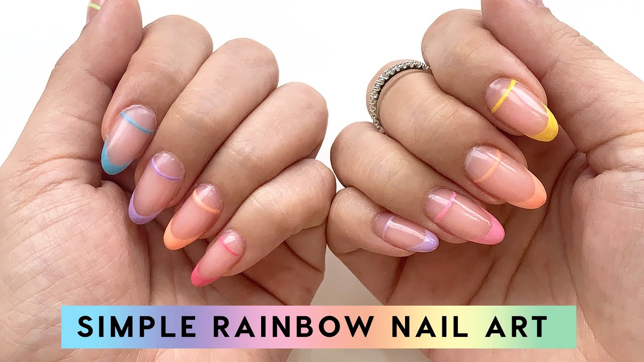 How to Create Simple Rainbow Nails 🌈💅