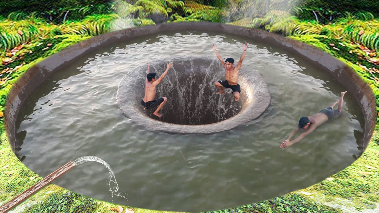 Building an underground water slide