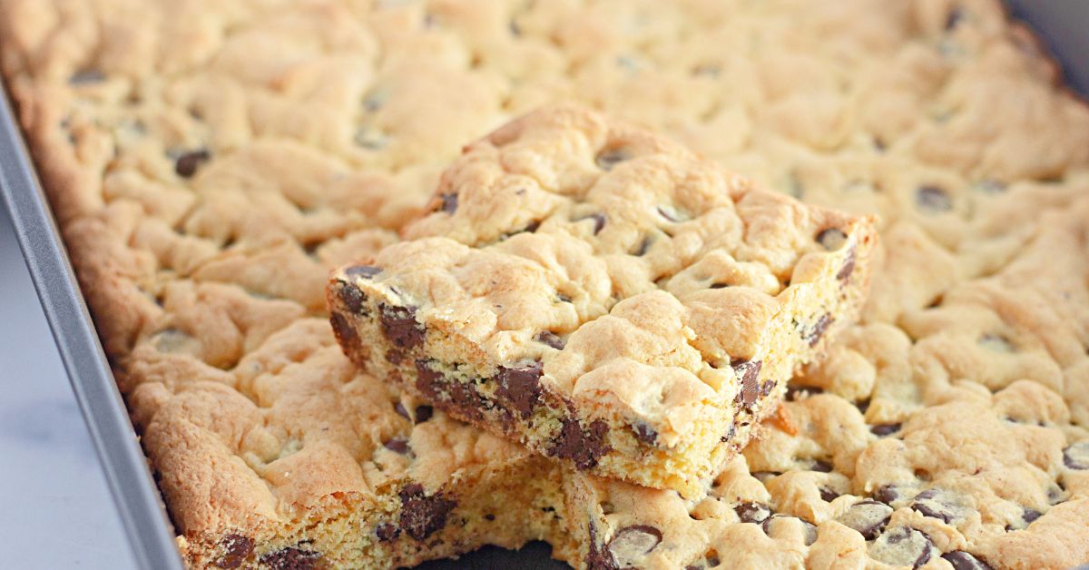 Cake Mix Chocolate Chip Cookie Bars