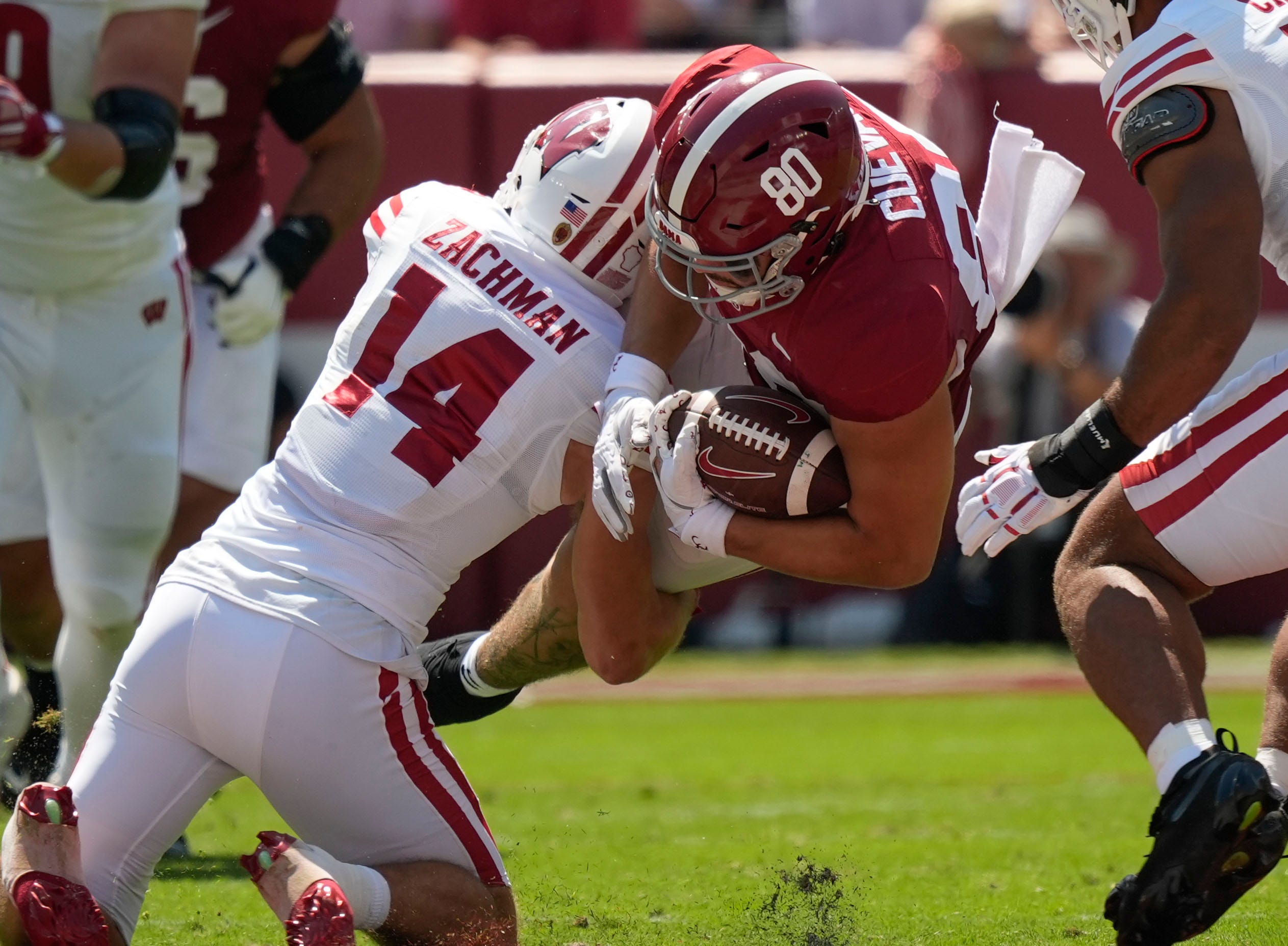 Wisconsin safety Preston Zachman, who has been sidelined since Week 3 ...