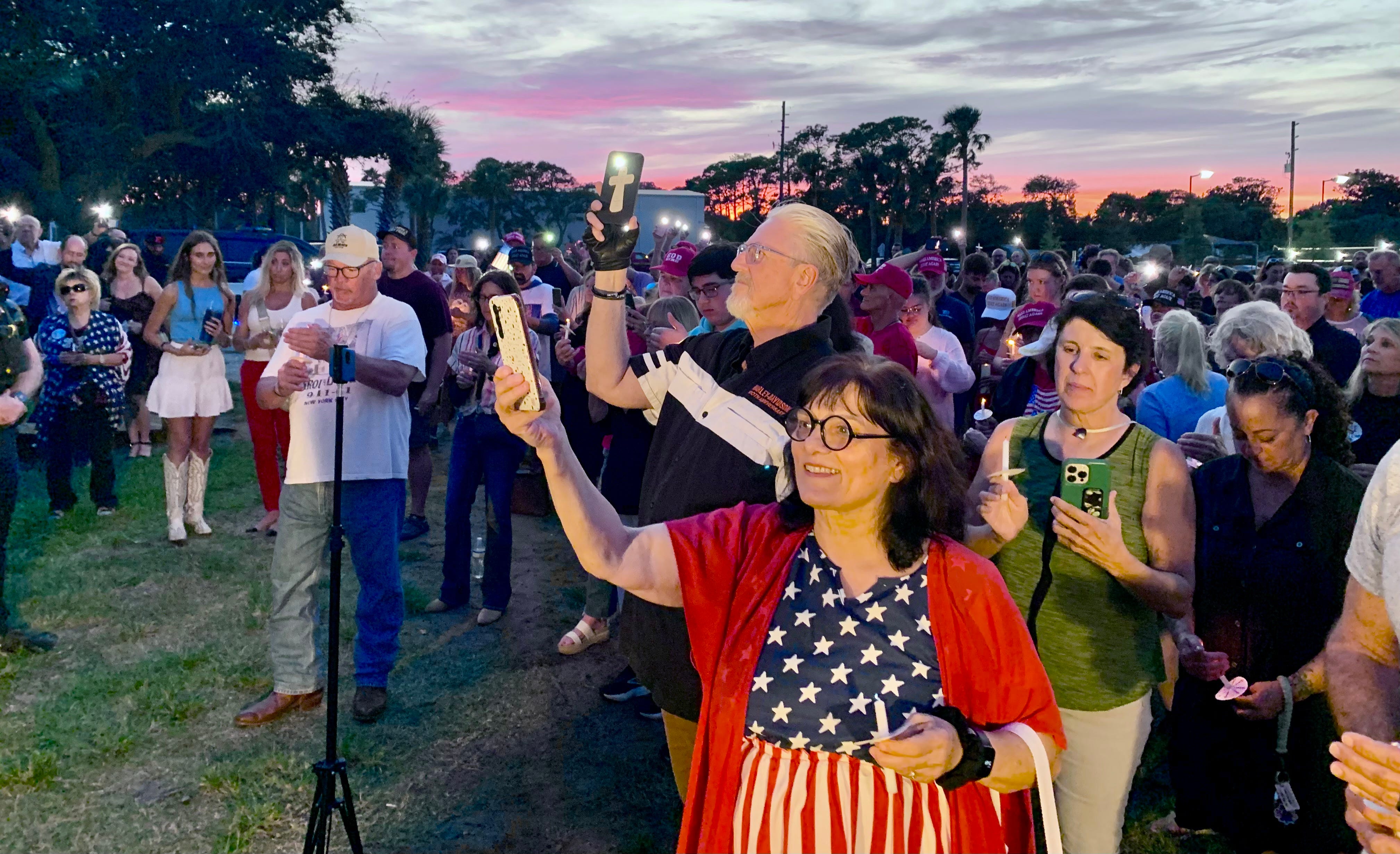 'Hearts and minds': Vigils for Charlie Kirk in Neptune Beach, St ...
