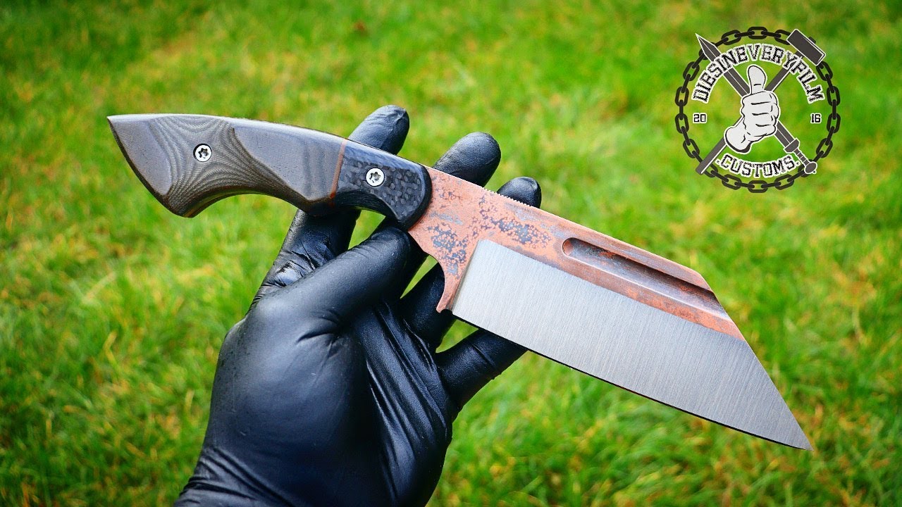 Copper scale seax making