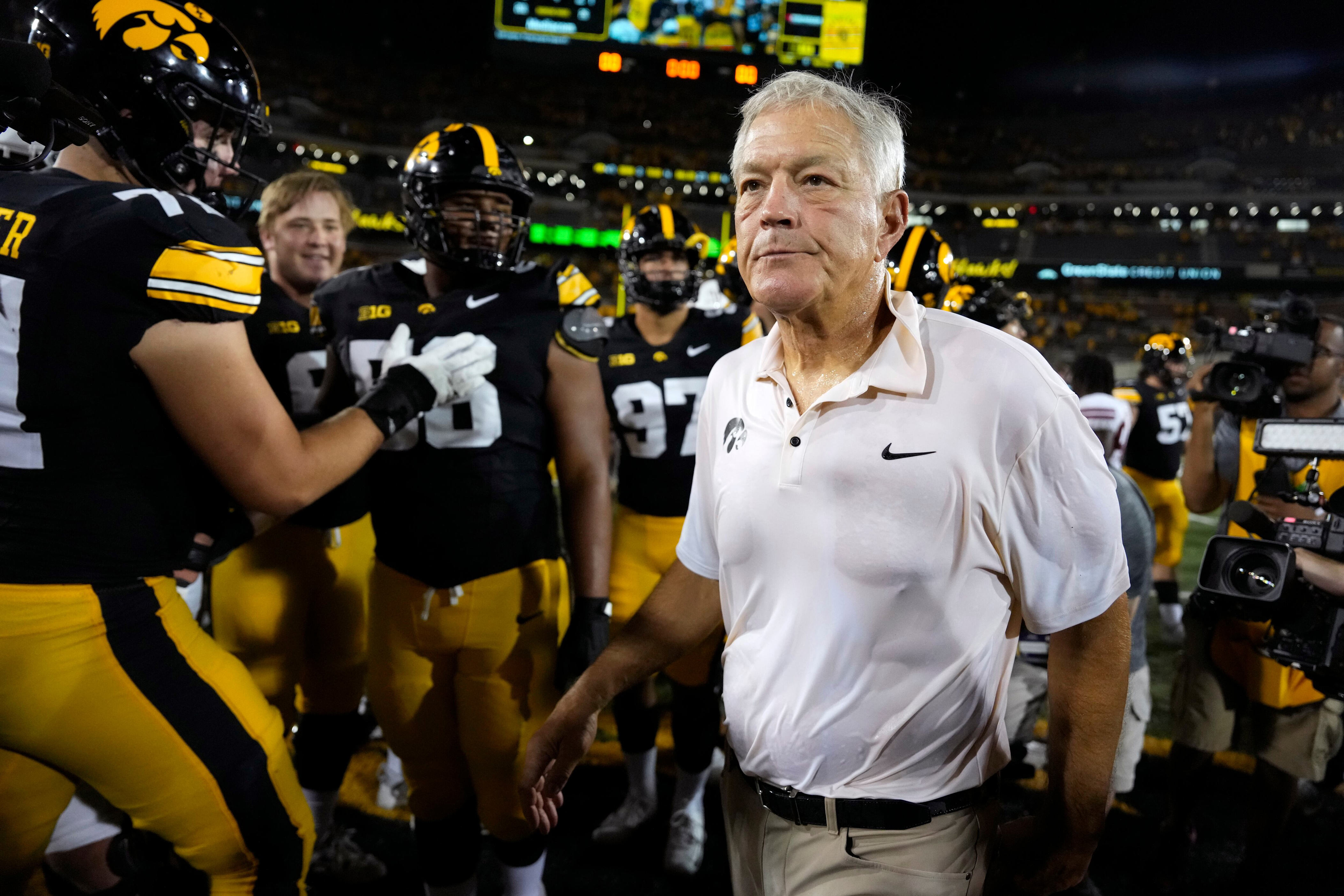 Kirk Ferentz becomes Big Ten’s all-time winningest coach as Iowa ...
