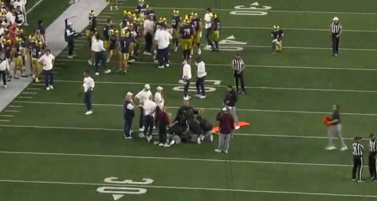 Texas A&M defensive back Bryce Anderson carted off field in scary scene ...