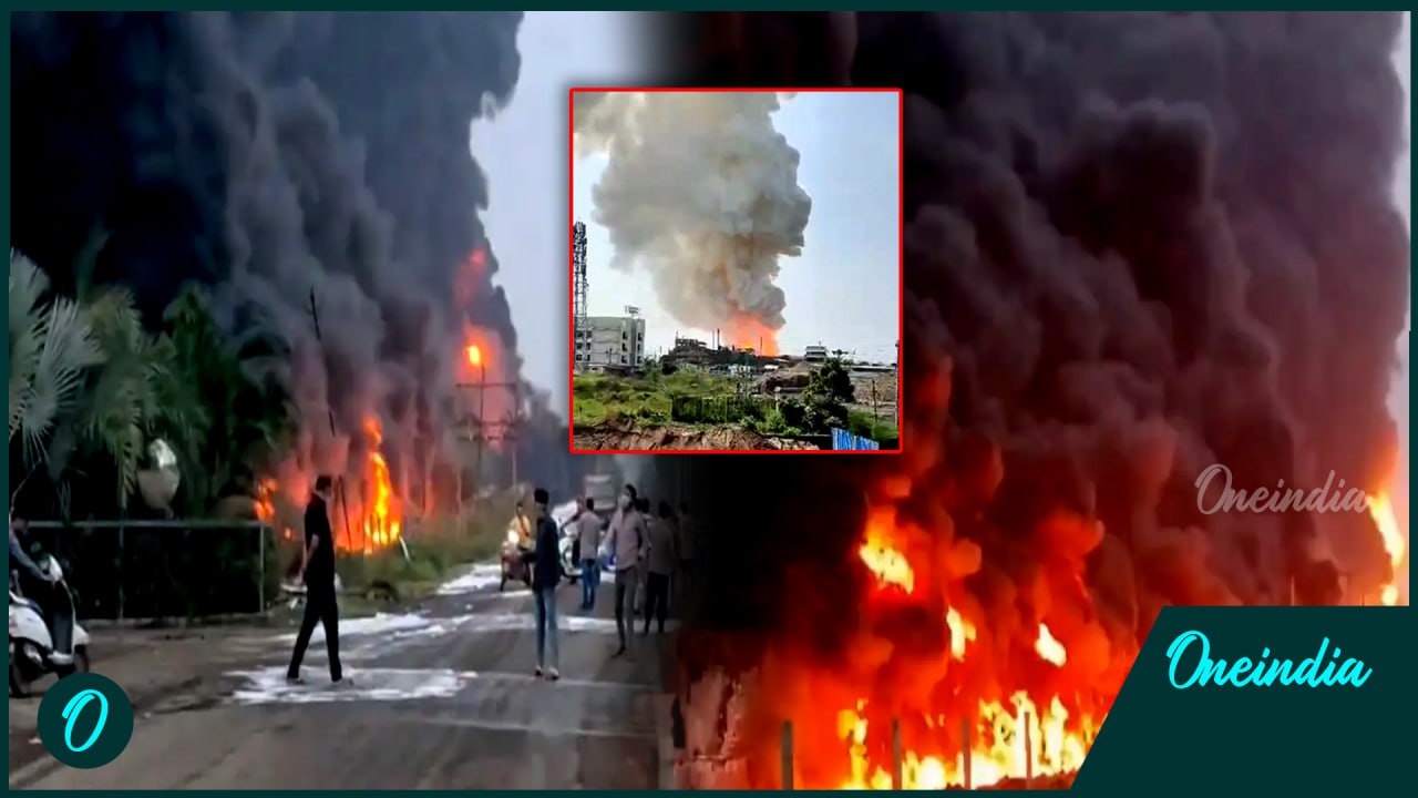 A massive fire broke out at Sanghvi Organics Pvt Ltd in GIDC Panoli