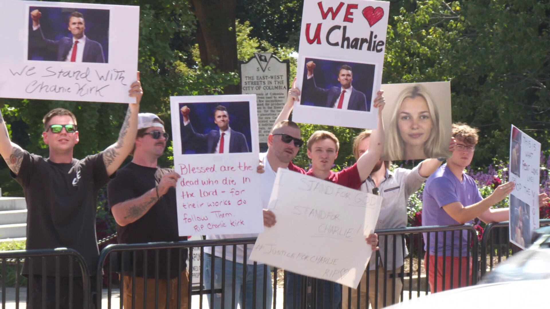 SC citizens hold protest against political violence in wake of Charlie ...
