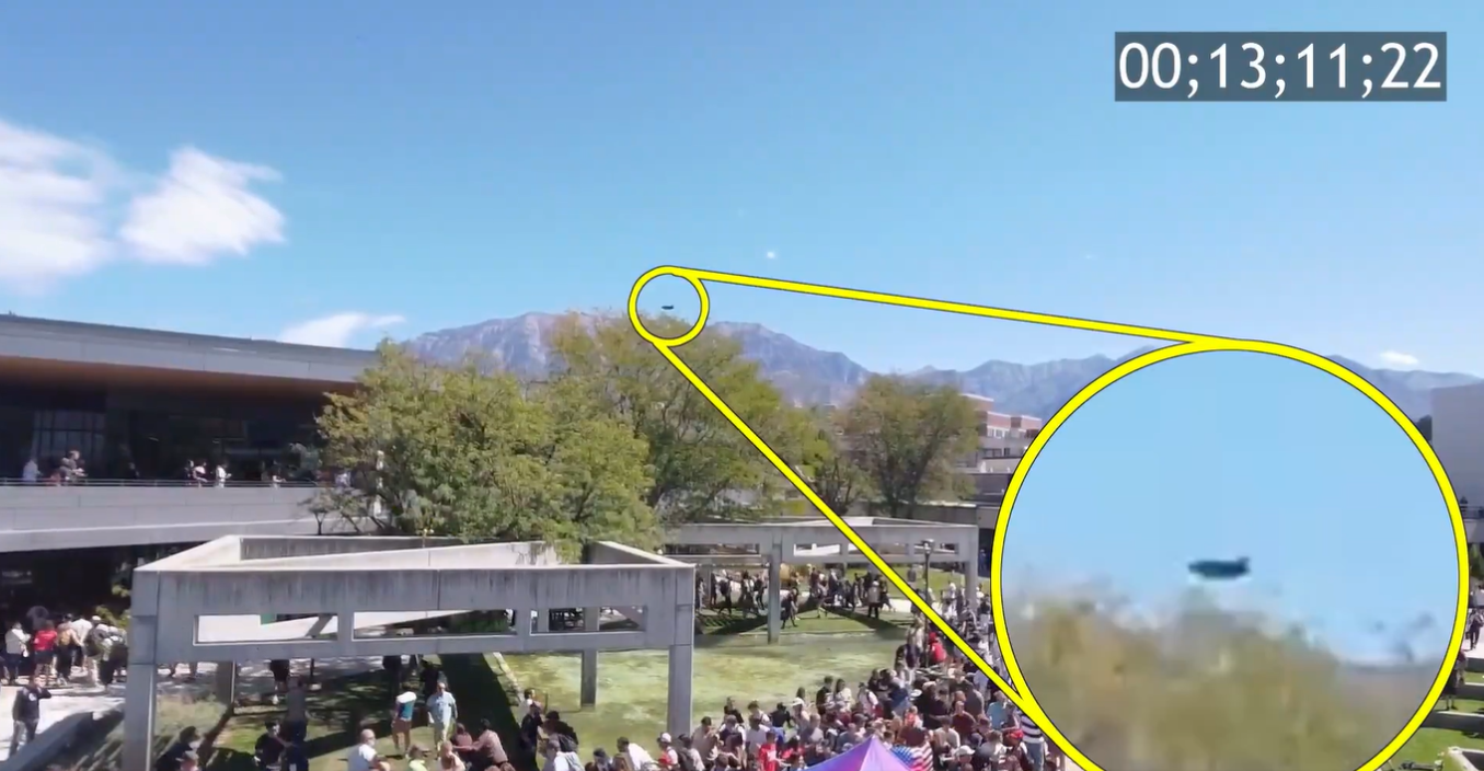 Mossad drone, a bird or aliens? Viral video from Utah Valley University ...