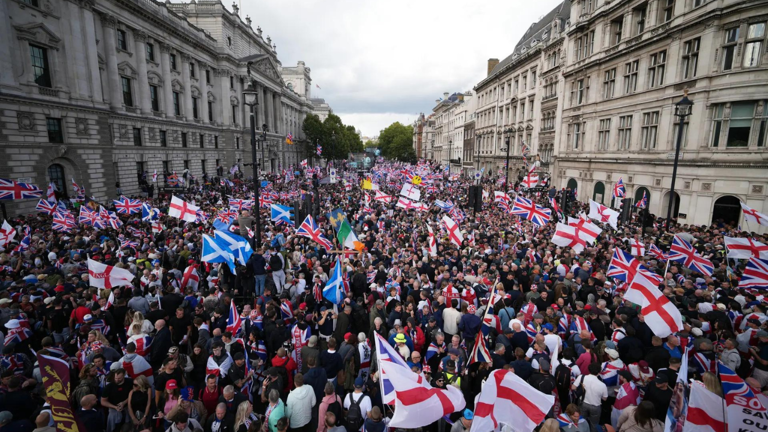 'Unite the Kingdom': Massive anti-immigration protests rock London ...