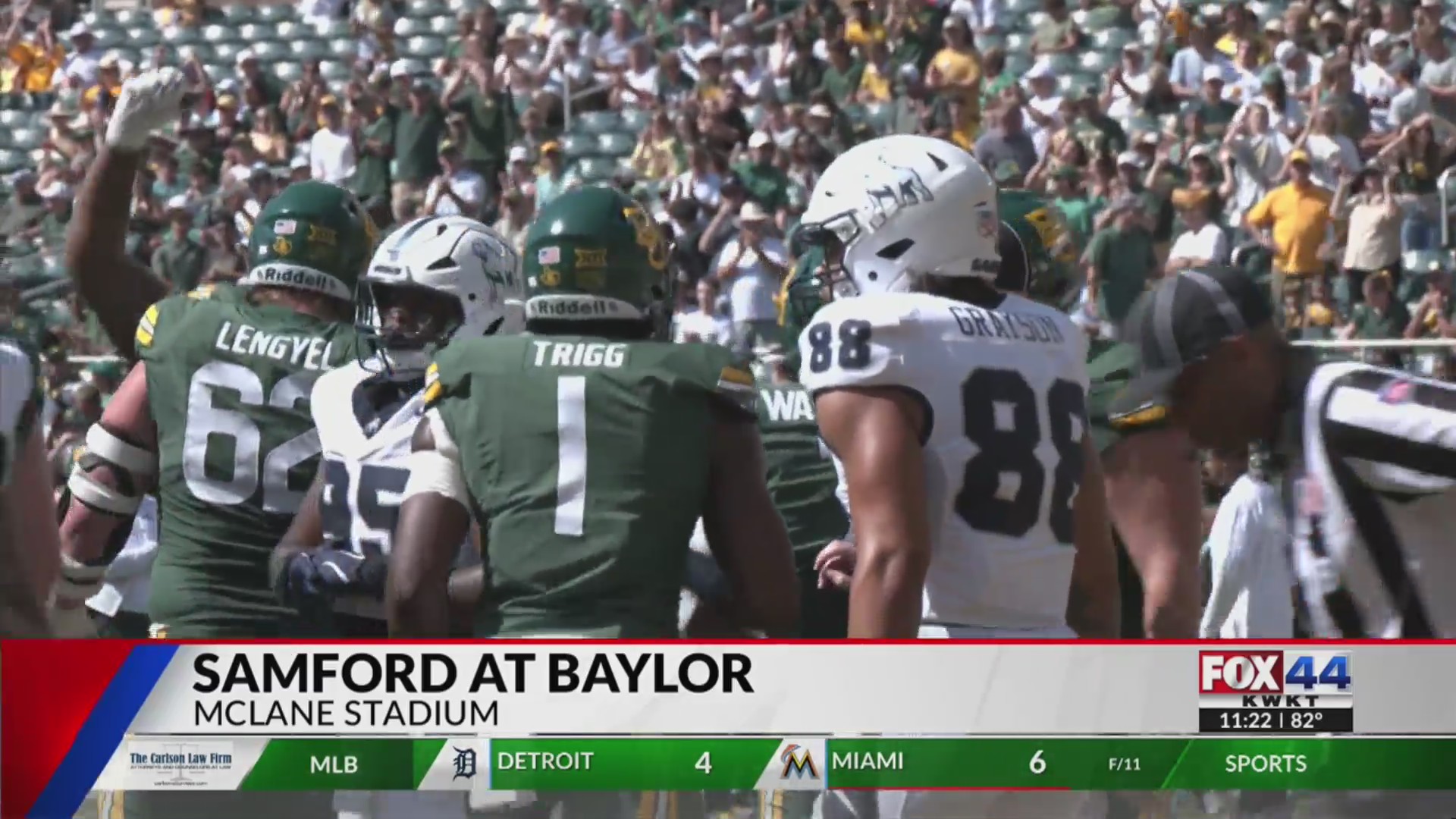 Baylor All Gas, Some Brakes: 42-7 Over Samford