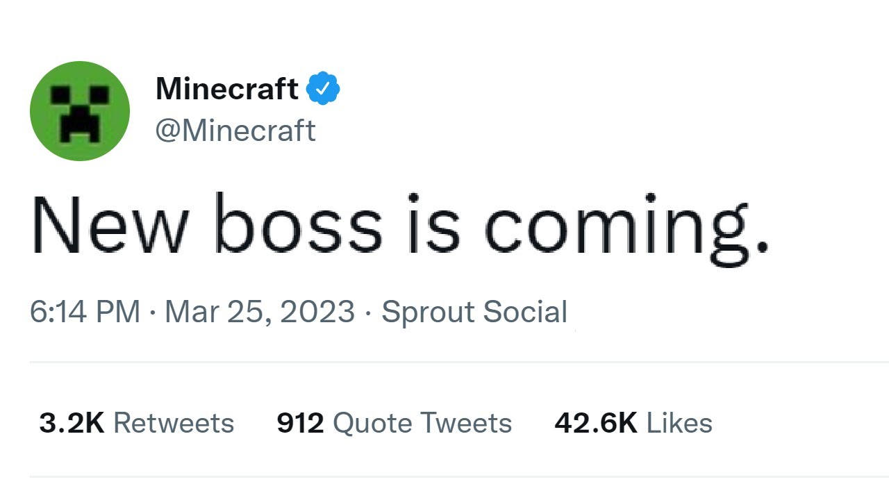 Minecraft Update Adds New Boss
