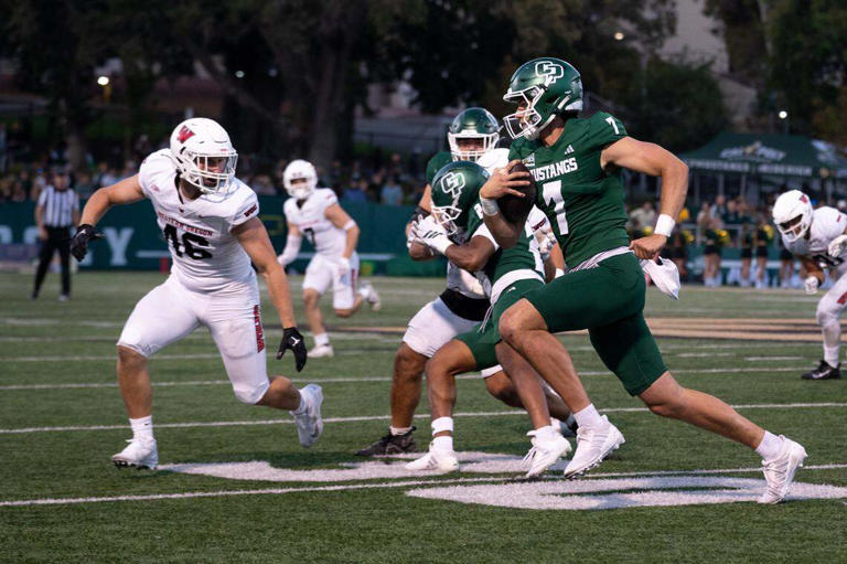 Cal Poly runs up a 56-7 win before packed house at its home opener