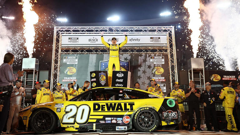 2025 Bristol Night Race results: Christopher Bell survives last lap ...