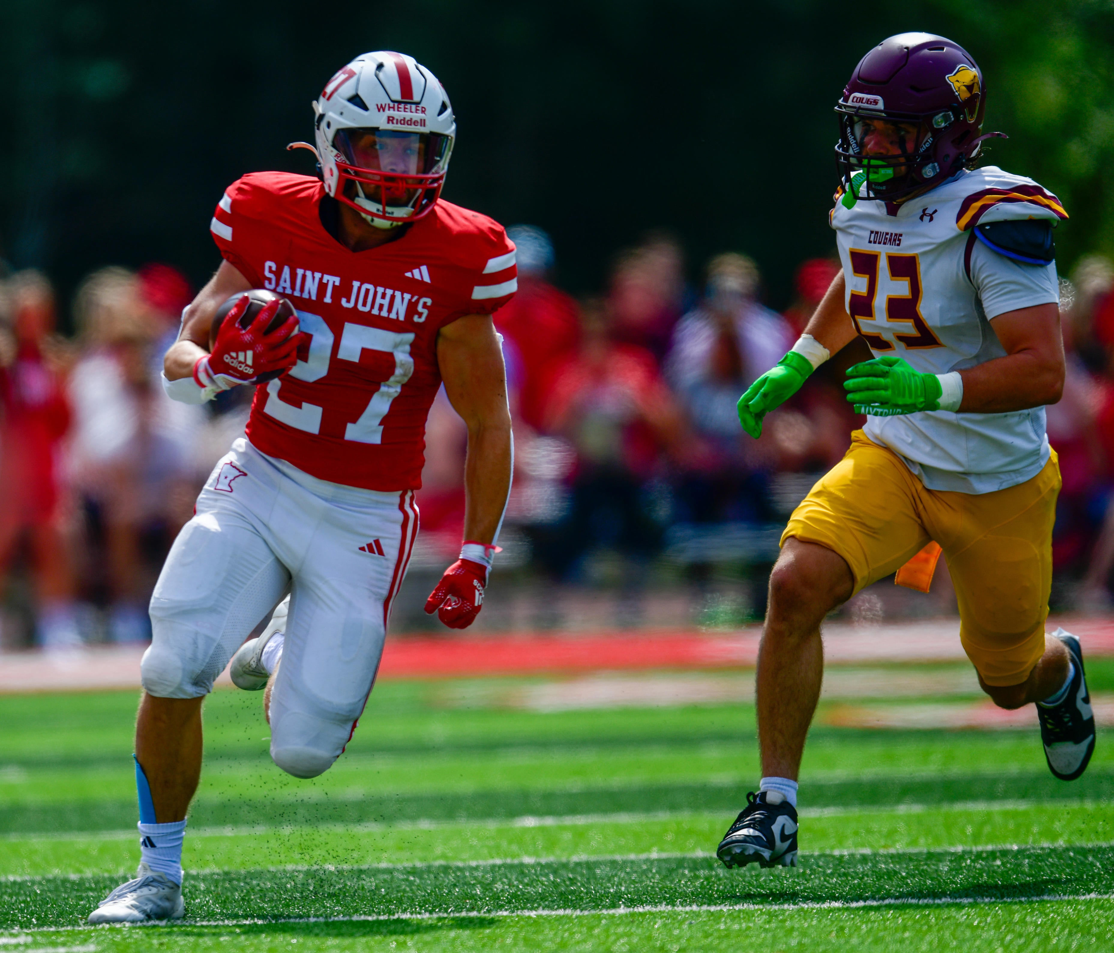 'We want to win' Caden Wheeler returns from injury as SJU football ...