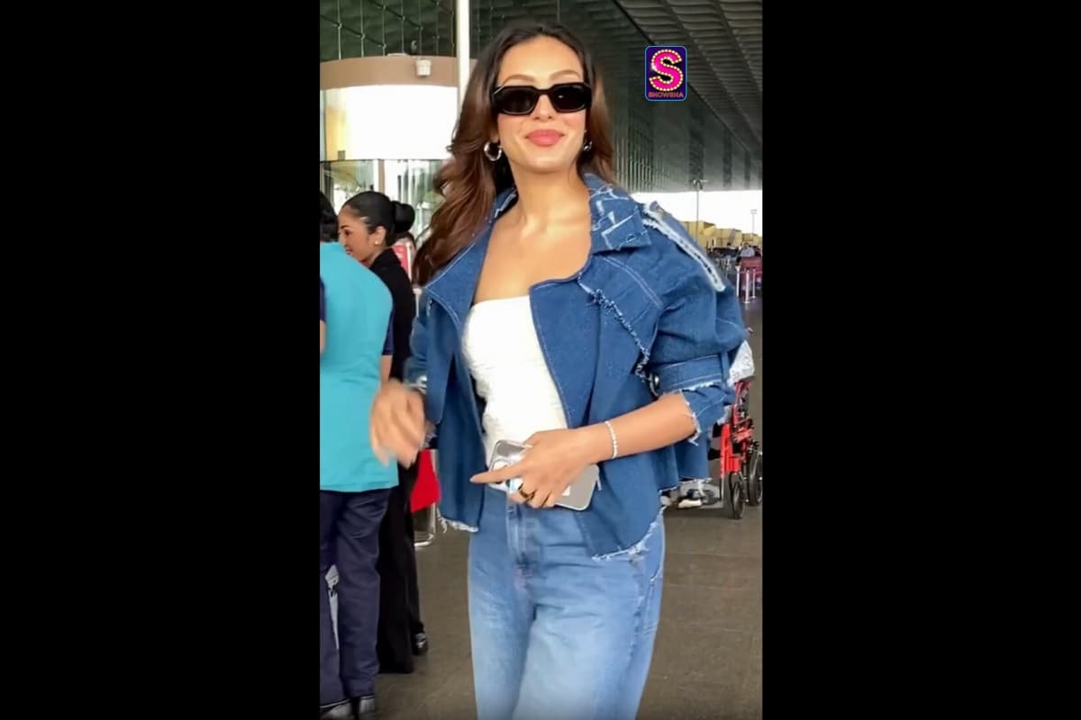 Sahher Bambba stuns in denim — jet set and ready to go!