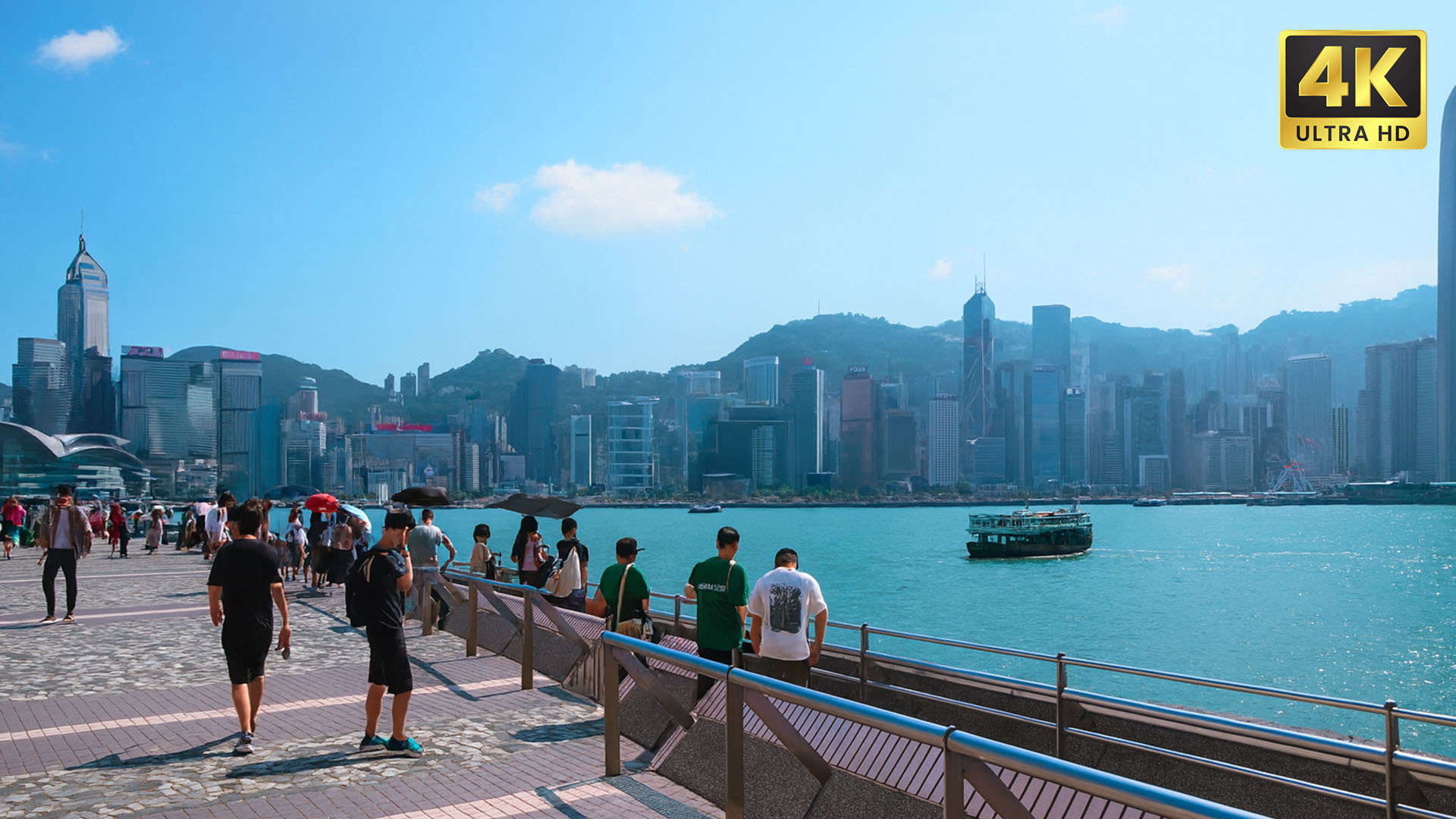 Hong Kong City Walk Among Finance Towers – China 4K