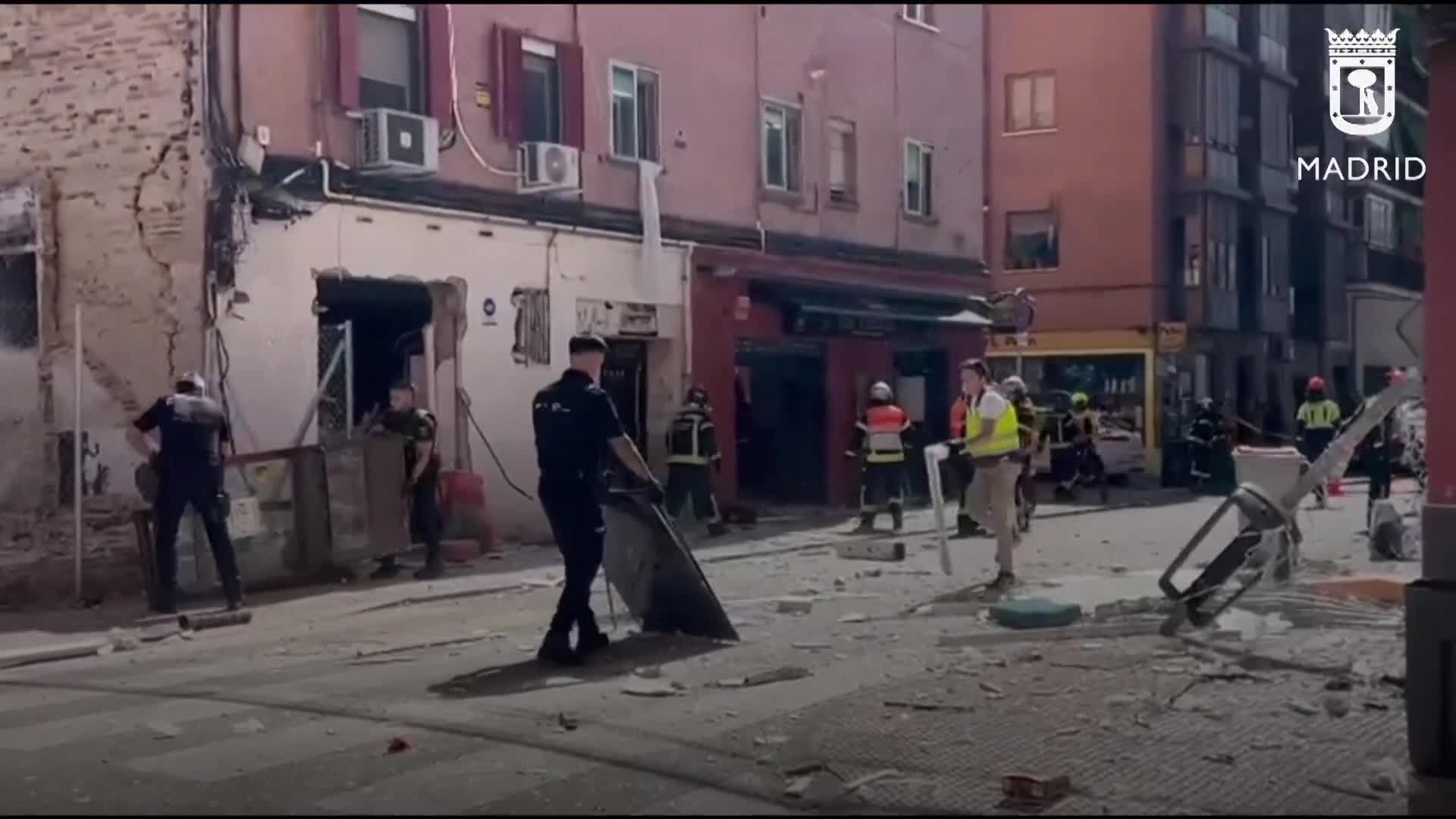 Explosion in Madrid from suspected gas leak injures 25