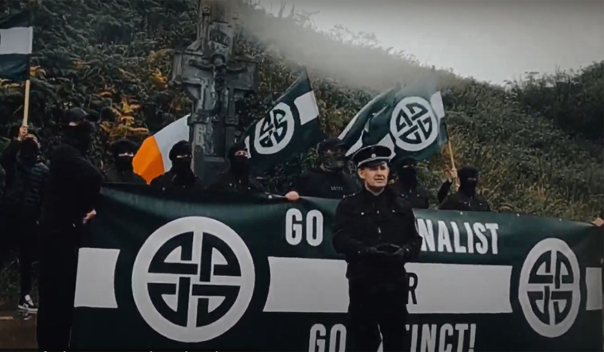 Former far-right leader dresses up as Hitler for speech in Dublin park