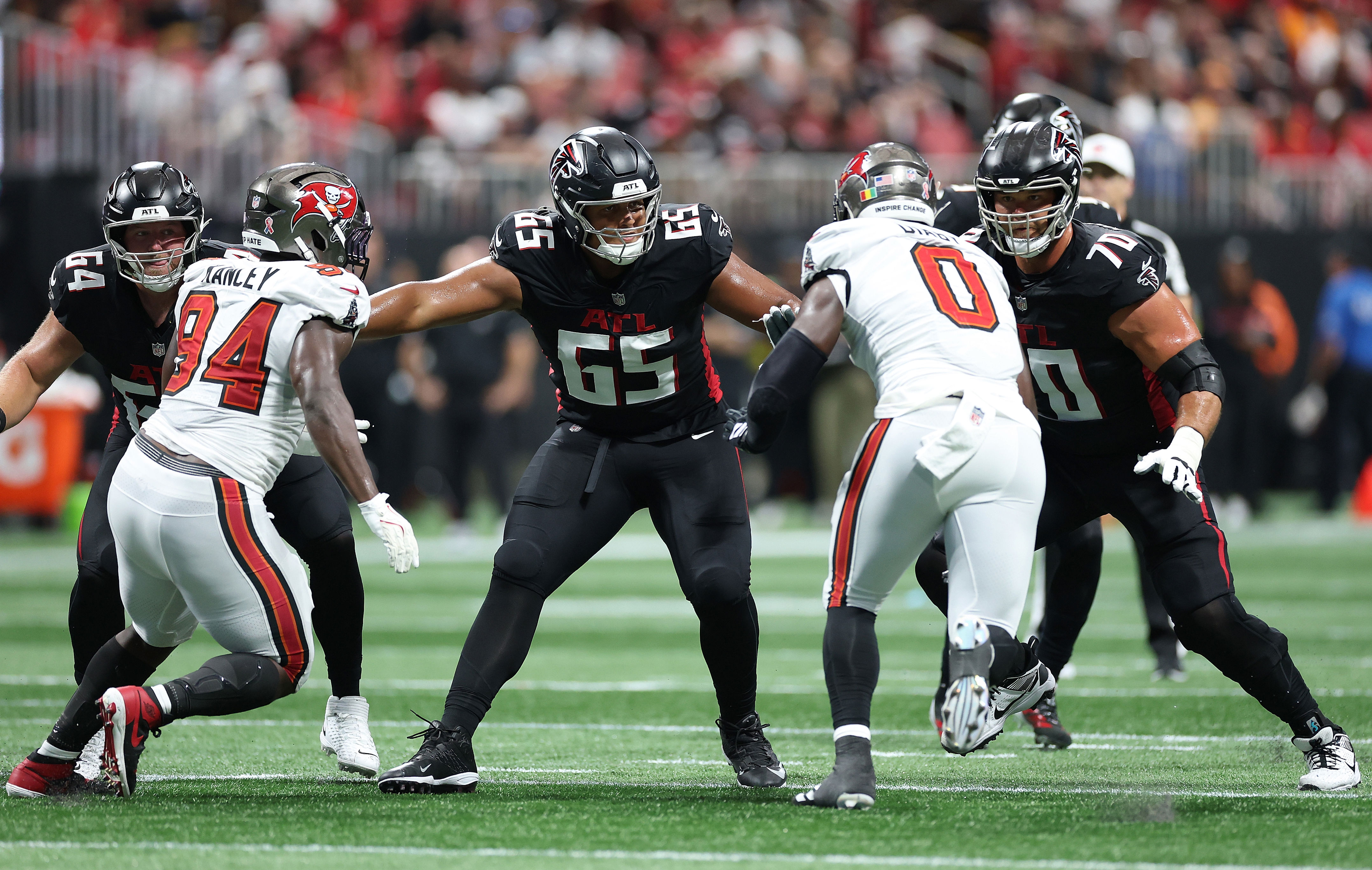 In the spotlight: Can Falcons offensive line improve entering Week 2?