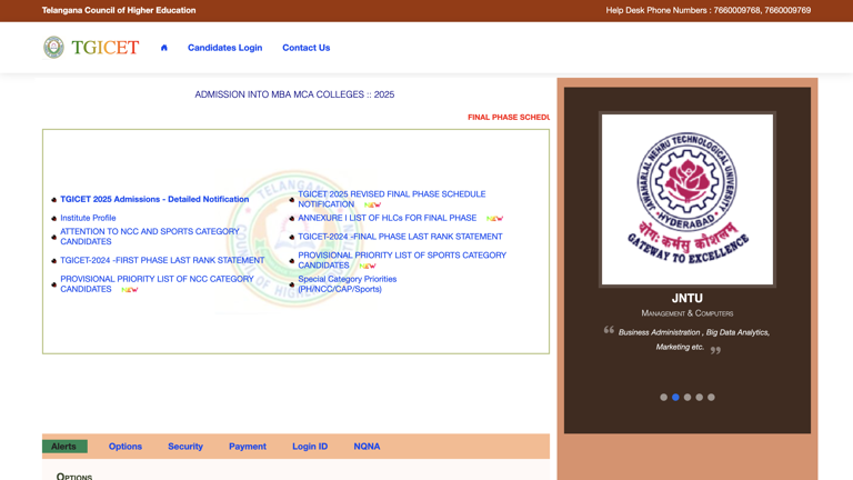 TS ICET counselling 2025: Final phase registration begins at tgicet.nic ...