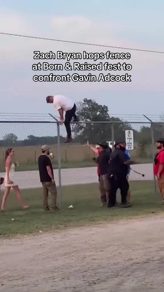 Zach Bryan scales barbed wire fence, tries to fight fellow country ...