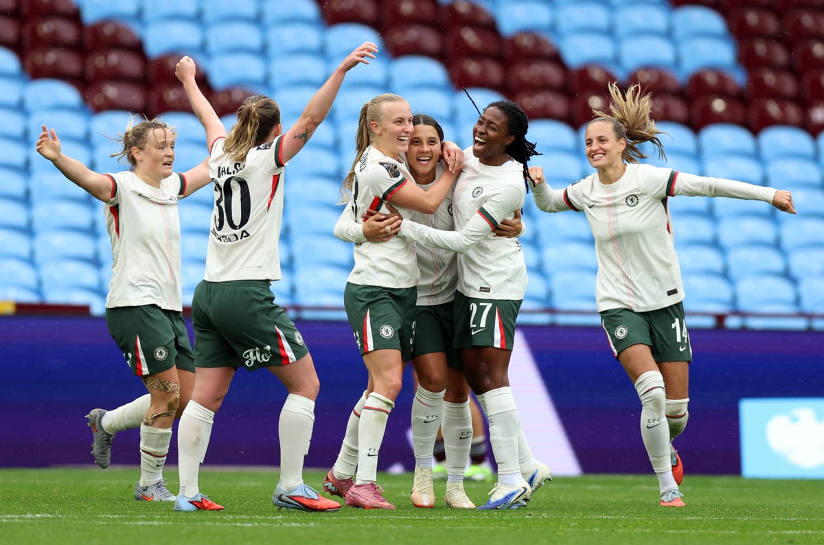 Aston Villa 1-3 Chelsea: Sam Kerr scores hundredth Blues goal on return ...