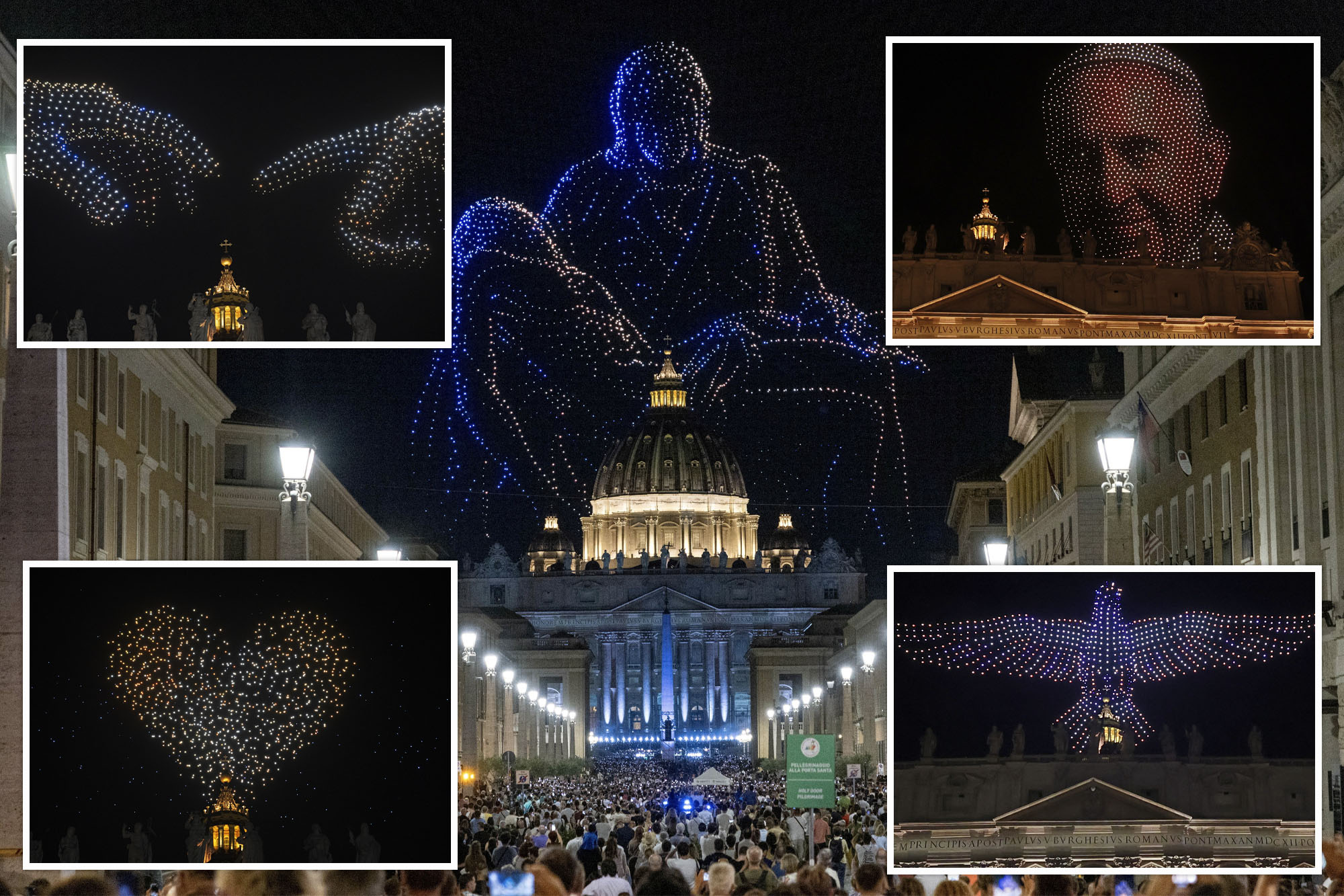 Spectacular drone show over Vatican recreates Michelangelo’s ‘Creation ...