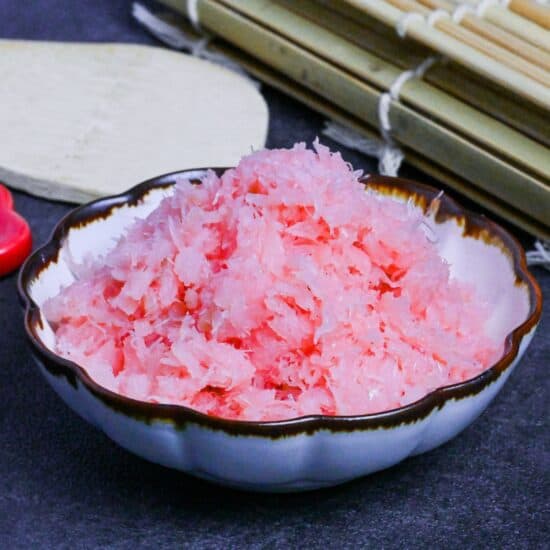 Homemade Sakura Denbu (Fluffy Pink Fish Flakes)