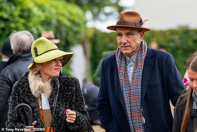 Vinnie Jones looks loved-up with girlfriend Emma Ford at 27th Goodwood ...