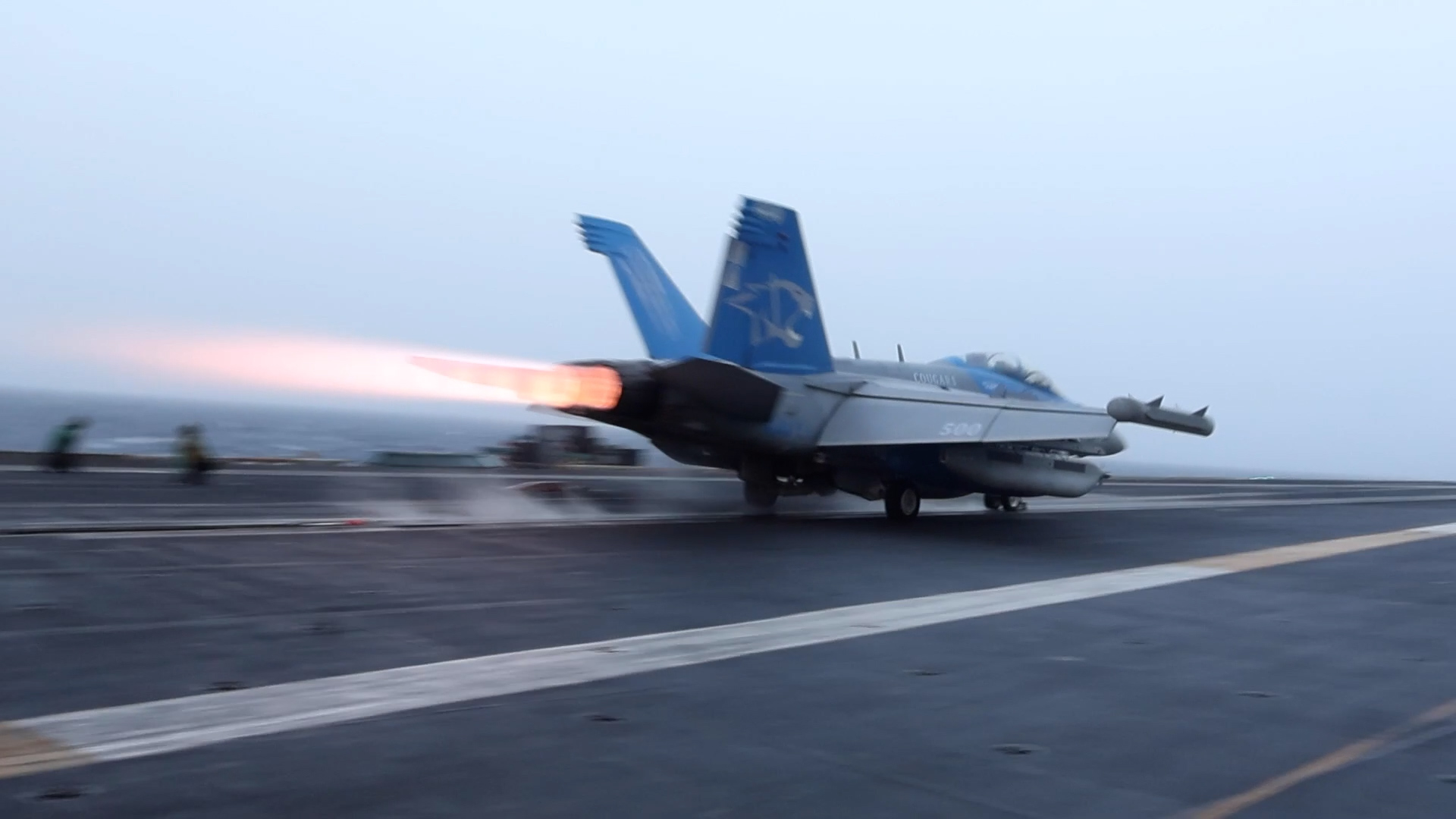 US Navy Nimitz Aircraft Lifts Off
