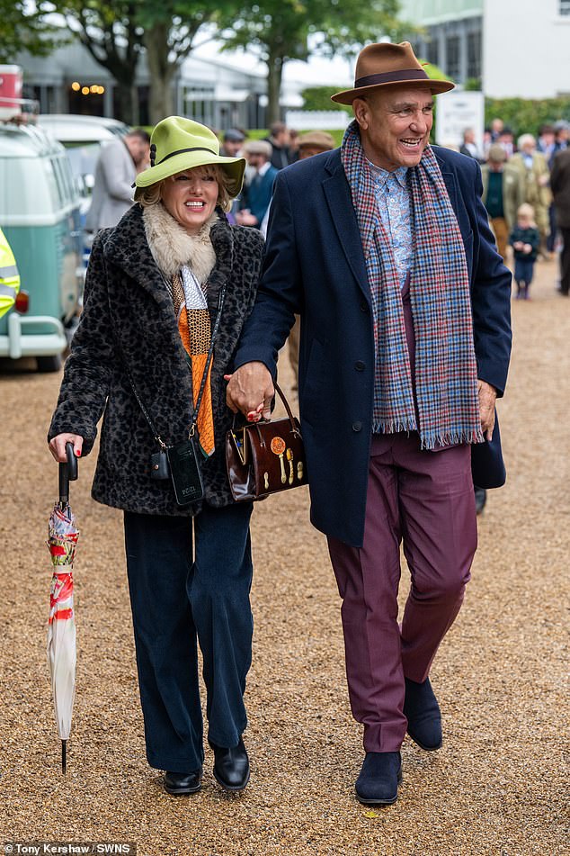 Vinnie Jones looks loved-up with girlfriend Emma Ford at 27th Goodwood ...