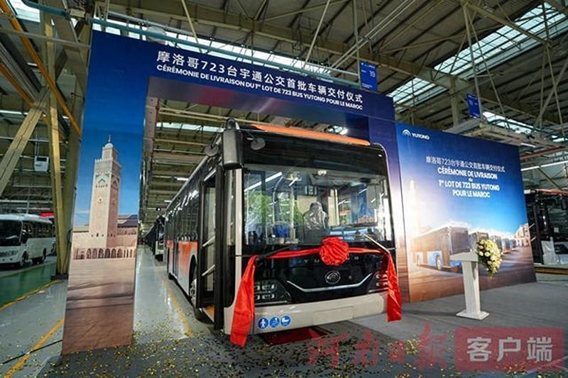 Le Maroc reçoit 723 bus Yutong en vue de la CAN 2025