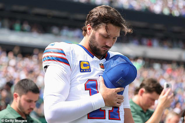 NFL superstar Josh Allen appears to break his nose in gruesome injury ...