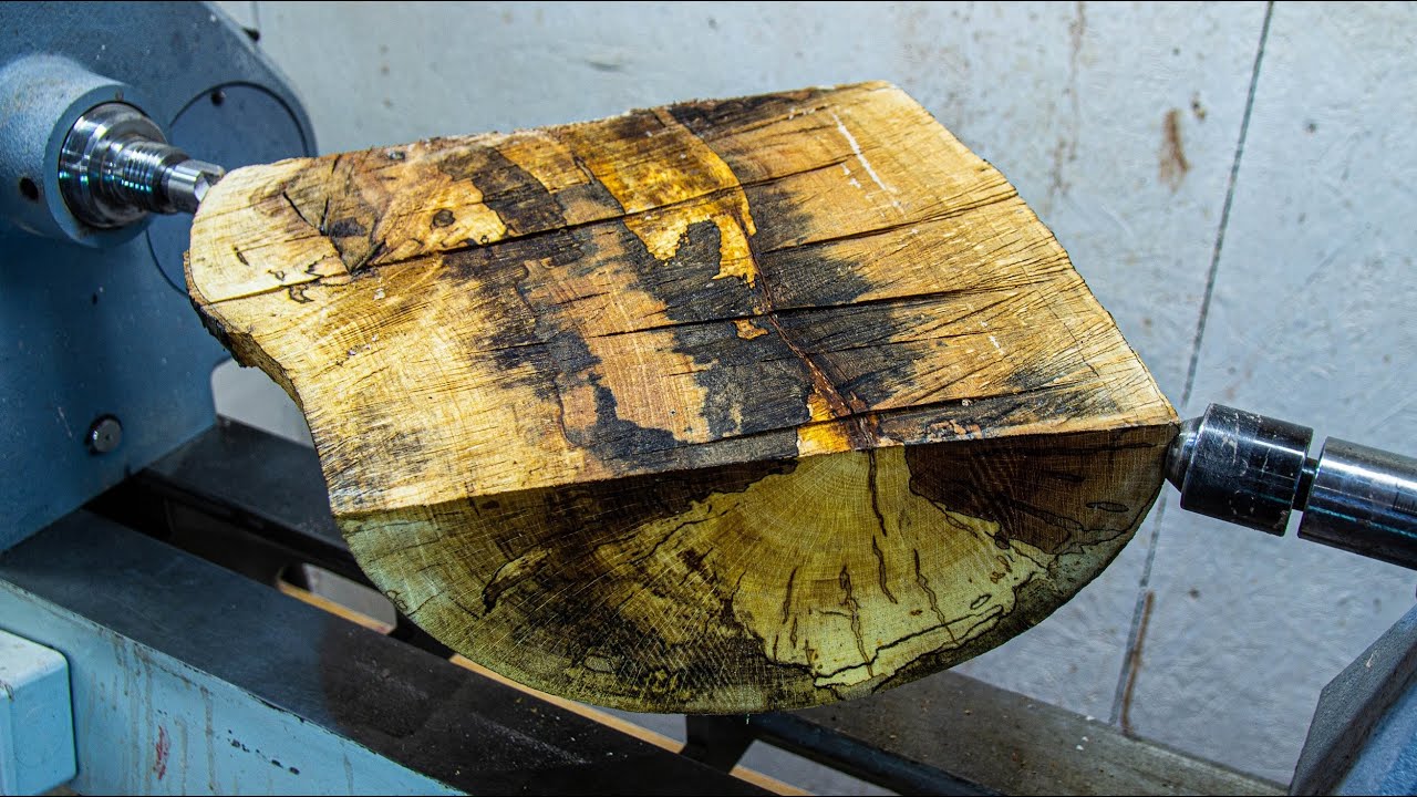 I made a hollow form from spalted beech!