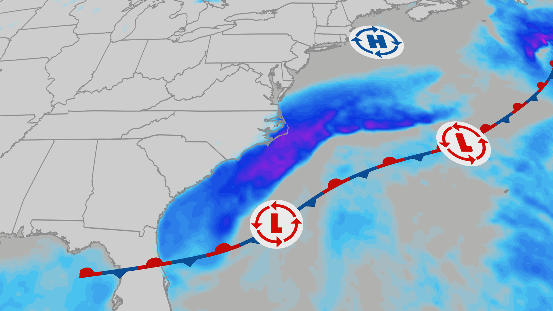 Strong Winds, Storms And Rip Currents For The East Coast