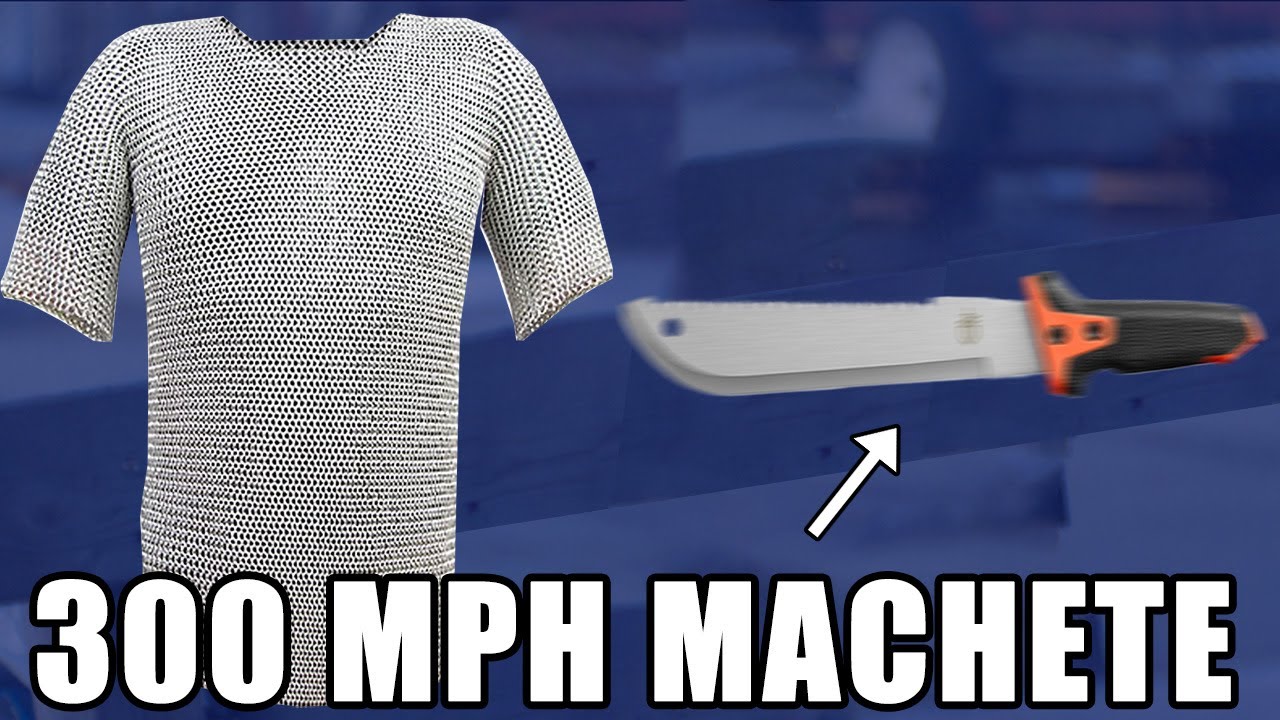 I tested chainmail against a 300 MPH machete 🪓