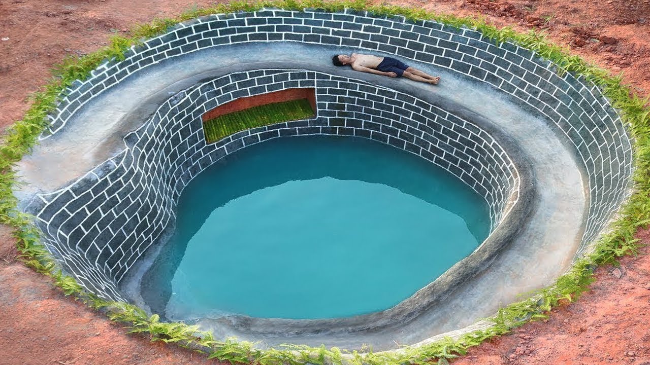 Dig to build underground swimming pool water slide around secret ...
