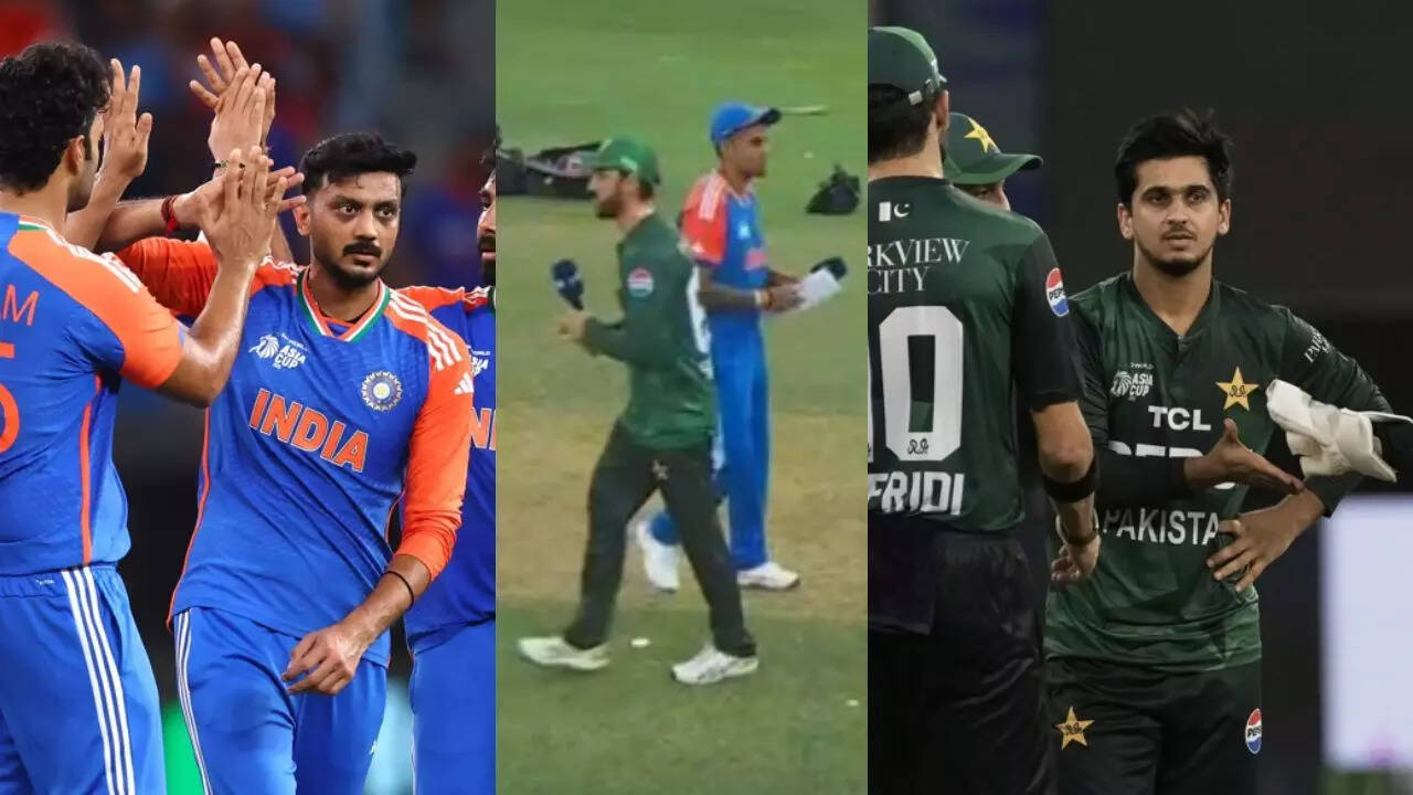 Drama in Dubai! India refuse to shake hands with Pakistan after Asia ...