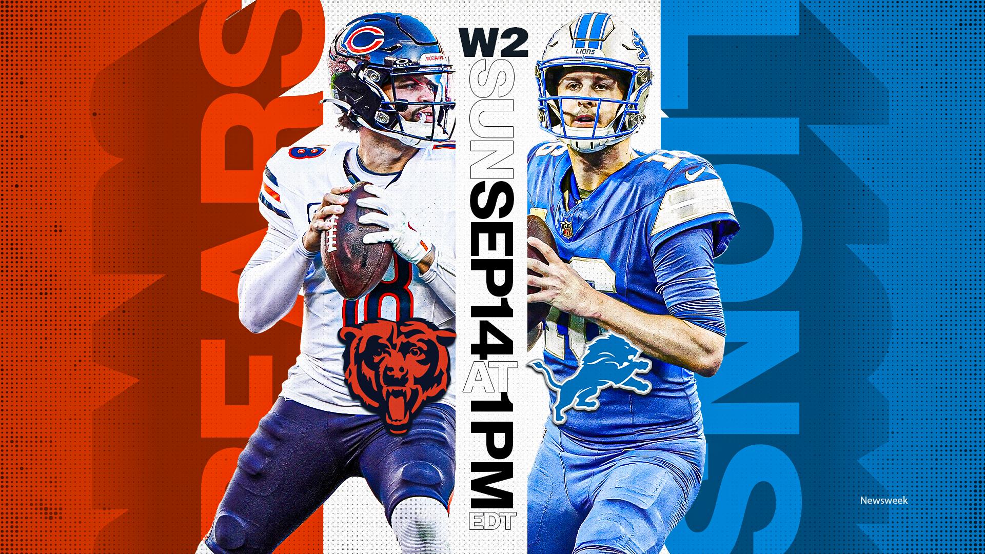 How to Watch Bears vs Lions for Free: Live Stream NFL Week 2, TV Channel