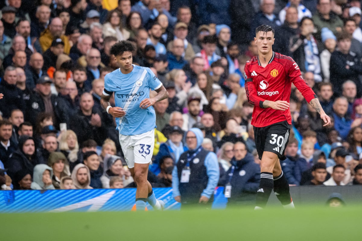Manchester United player ratings vs Man City: Benjamin Sesko anonymous ...