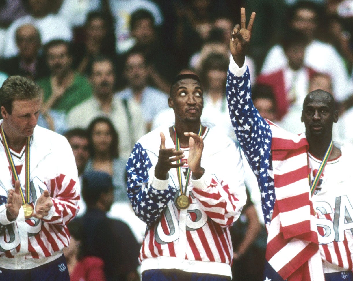 Boston Celtics icon Larry Bird's last dance with the Dream Team in the ...