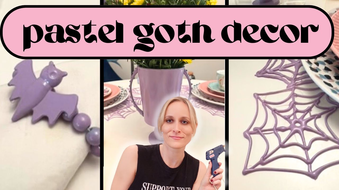 3 easy pastel goth crafts you can make with a hot glue gun