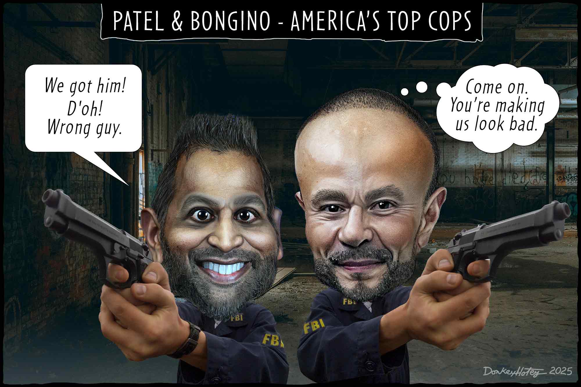 Kash Patel and Dan Bongino Practice Performative Policing