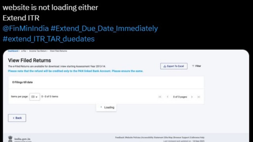 ‘Extend ITR TAR due dates’ trends on X as deadline to file income tax ...