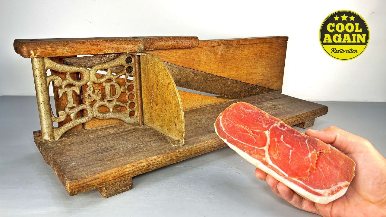 I brought a 1883 meat slicer back to life! 🍖