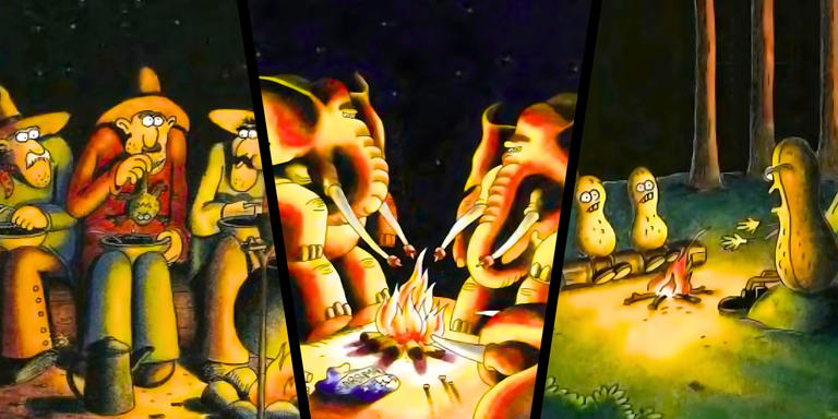 10 Funniest The Far Side Comics Set Around a Campfire, Ranked